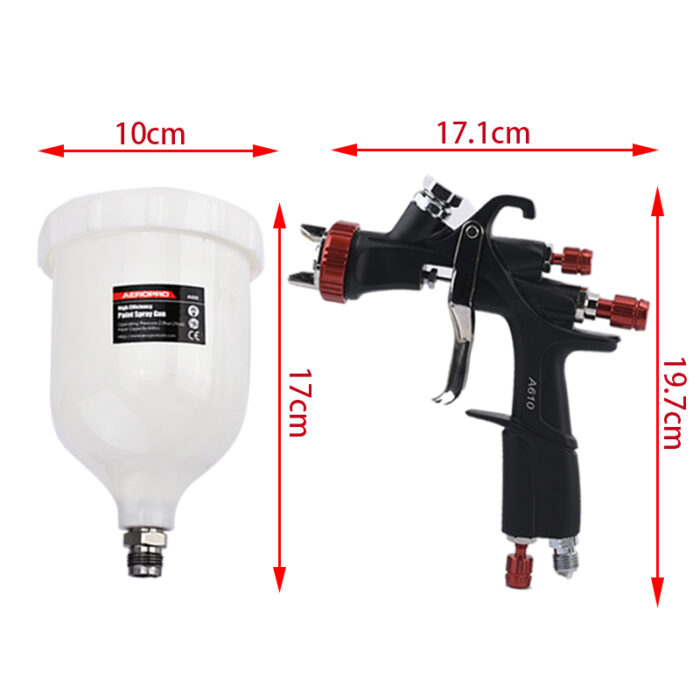 AEROPRO Professional R500 A610 LVLP SPRAY GUN Car Painting Gun Airbrush ...