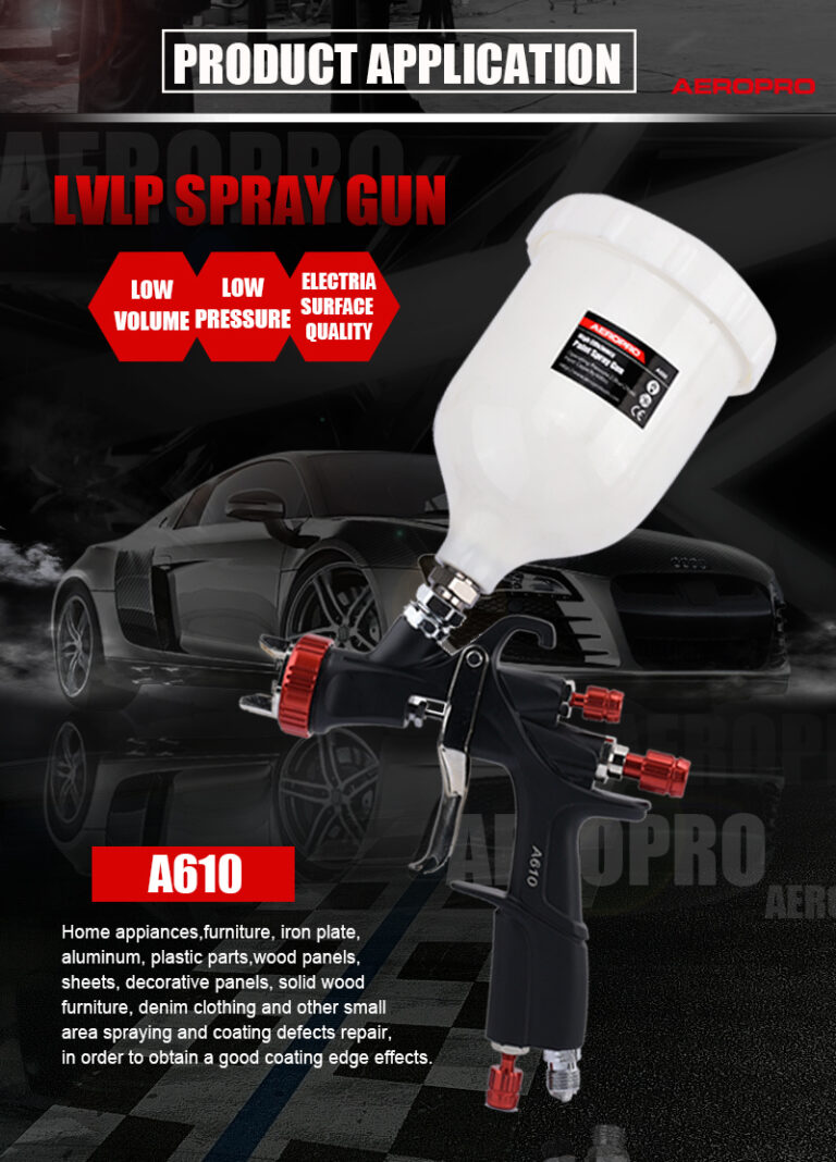 AEROPRO Professional R500 A610 LVLP SPRAY GUN Car Painting Gun Airbrush ...