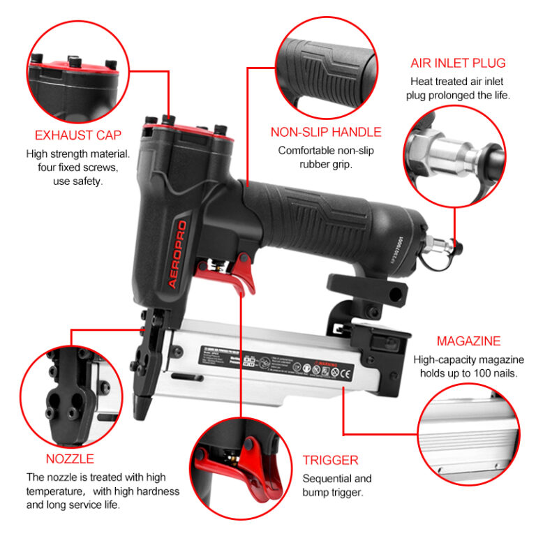 AEROPRO AP635 Pin Nailer 23 Gauge Air Power Pin Nailer 1/2”-1-3/8 ...