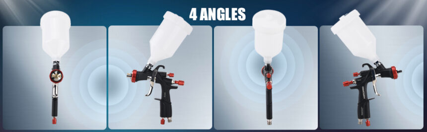 AEROPRO A610/R500 LVLP Spray Gun Car Painting Gun Kit Airbrush 1.3mm 1 ...