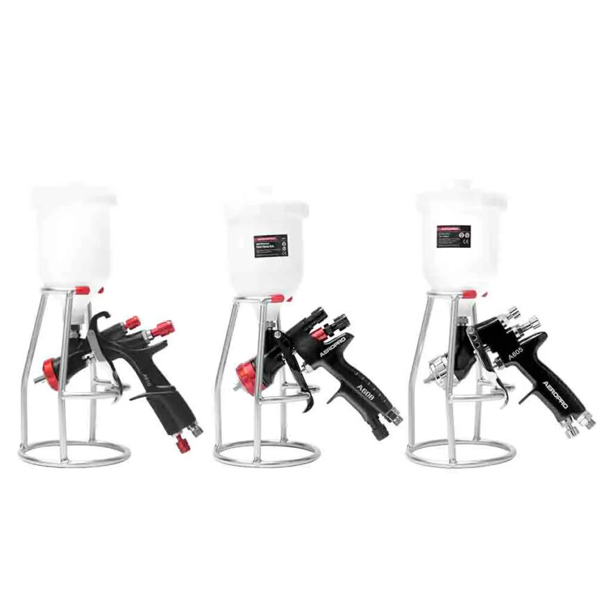 AEROPRO Gravity Feed Paint Spray Gun Holder Bench Mount Detachable Air ...