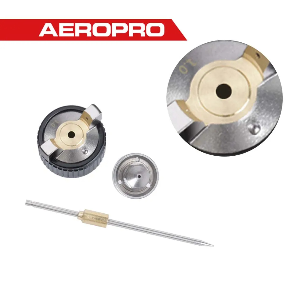AEROPRO A602 HVLP Spray Gun 0.8/1.0mm Nozzle Needle Air Cap Original ...